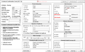 Create and Submit Treatment Confirmation Form (OCF-23)