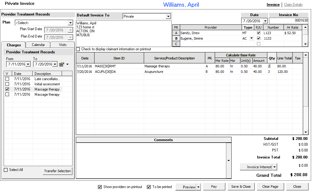 Create and Manage Slip & Fall Invoices